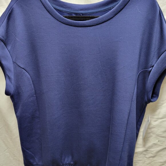 Apana | Tops | Apana Navy Cap Sleeve Yoga Top | Poshmark